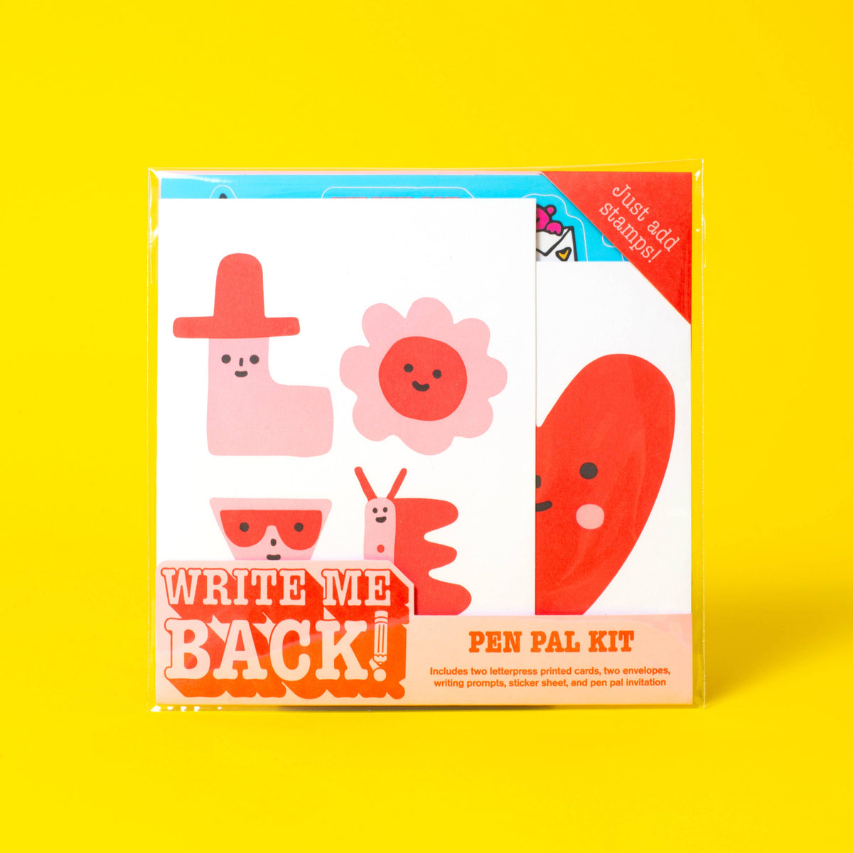 Write Me Back Pen Pal Kit, Love + Heart Friend – Brave Floral